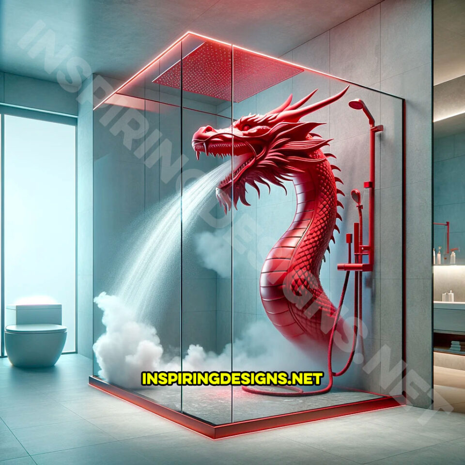 These Dragon Steam Showers Are the Ultimate Home Upgrade for Fantasy Lovers