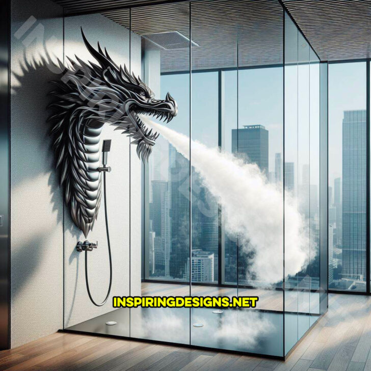 These Dragon Steam Showers Are the Ultimate Home Upgrade for Fantasy Lovers