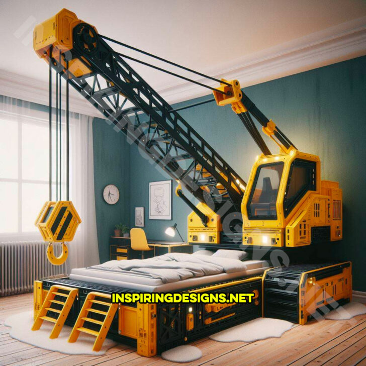 These Heavy Equipment Kids Beds Are Transforming Bedrooms into ...