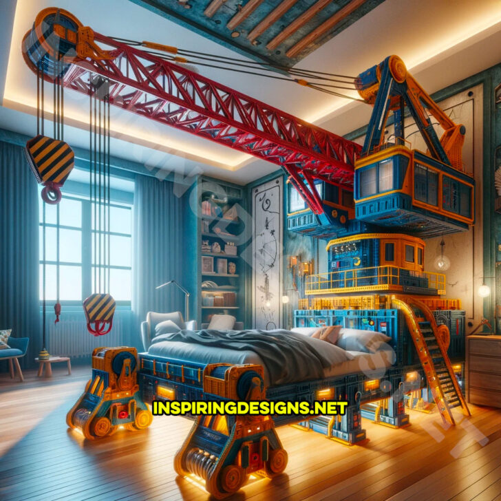 These Heavy Equipment Kids Beds Are Transforming Bedrooms into ...