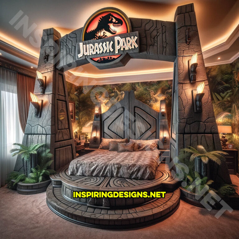 These Jurassic Park Gate Beds Are the Ultimate Bedroom Upgrade for Dino ...