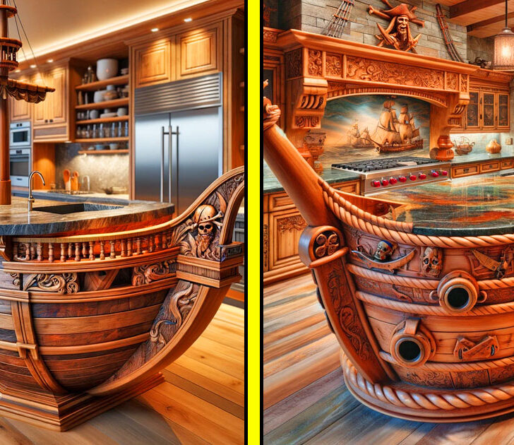 These Pirate Ship Kitchen Islands Bring the High Seas Right to Your ...