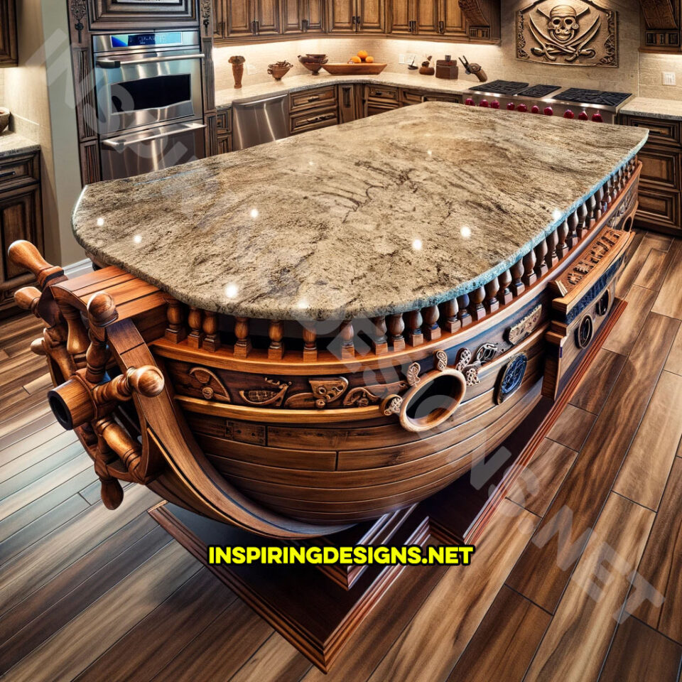 These Pirate Ship Kitchen Islands Bring the High Seas Right to Your Home