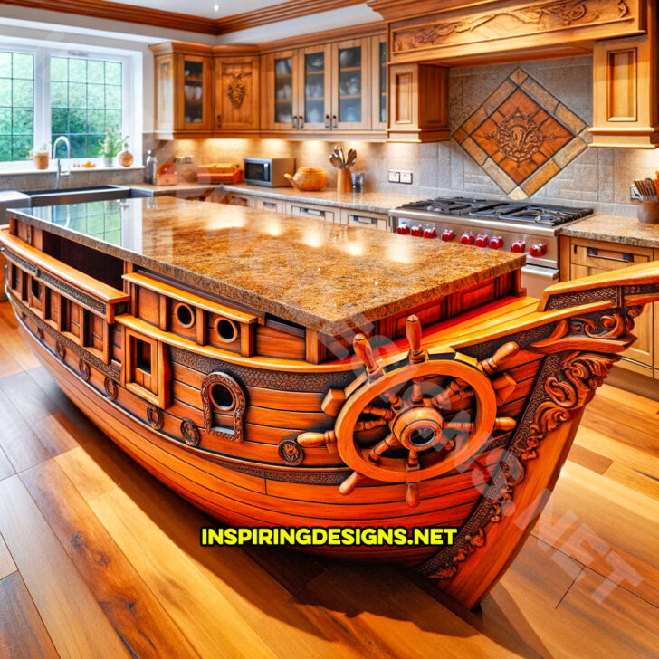 These Pirate Ship Kitchen Islands Bring the High Seas Right to Your Home