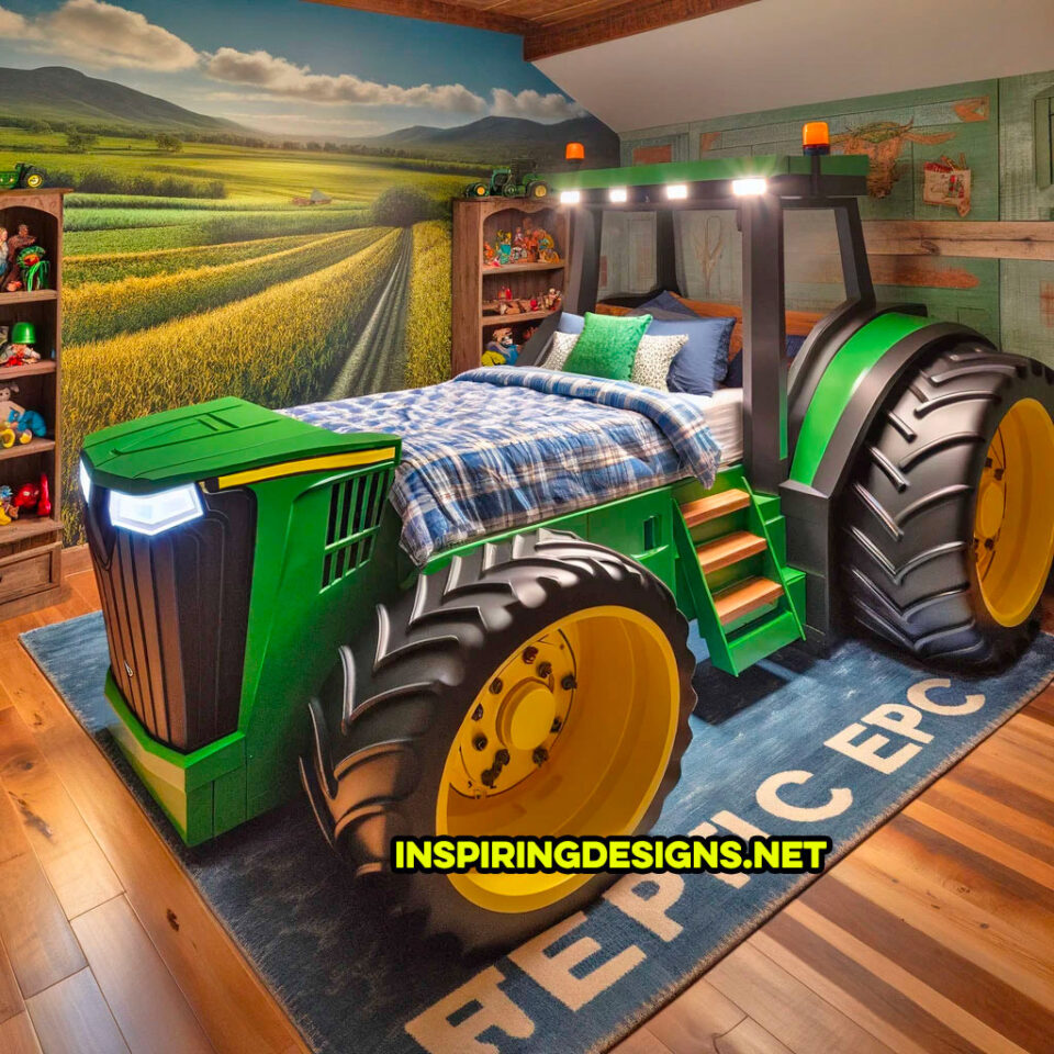 These Giant Tractor Kids Beds Will Turn Bedtime into an Adventure on ...