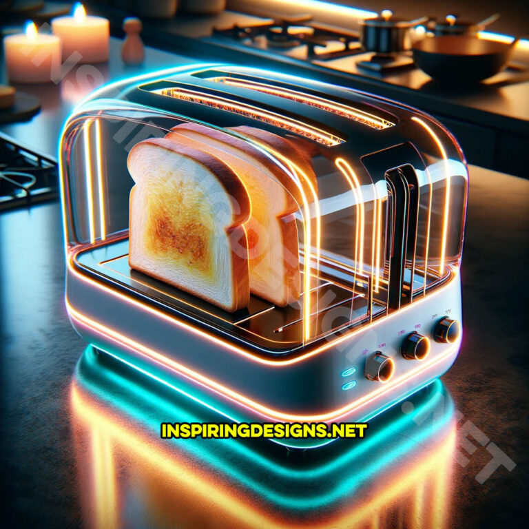 These Neon Transparent Toasters Make Every Morning a Spectacular Show