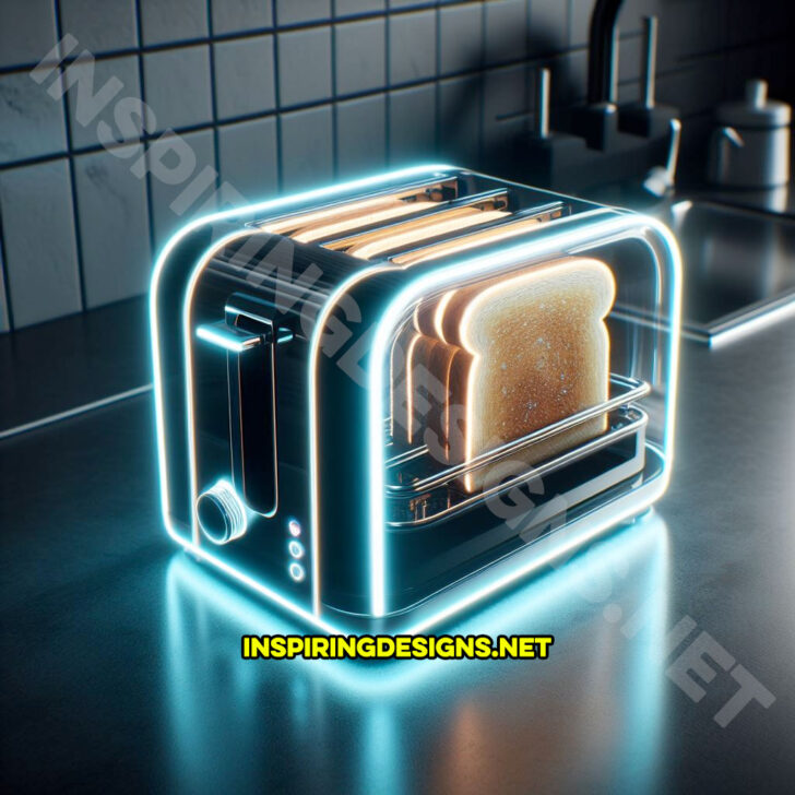 These Neon Transparent Toasters Make Every Morning a Spectacular Show