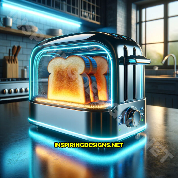 These Neon Transparent Toasters Make Every Morning a Spectacular Show