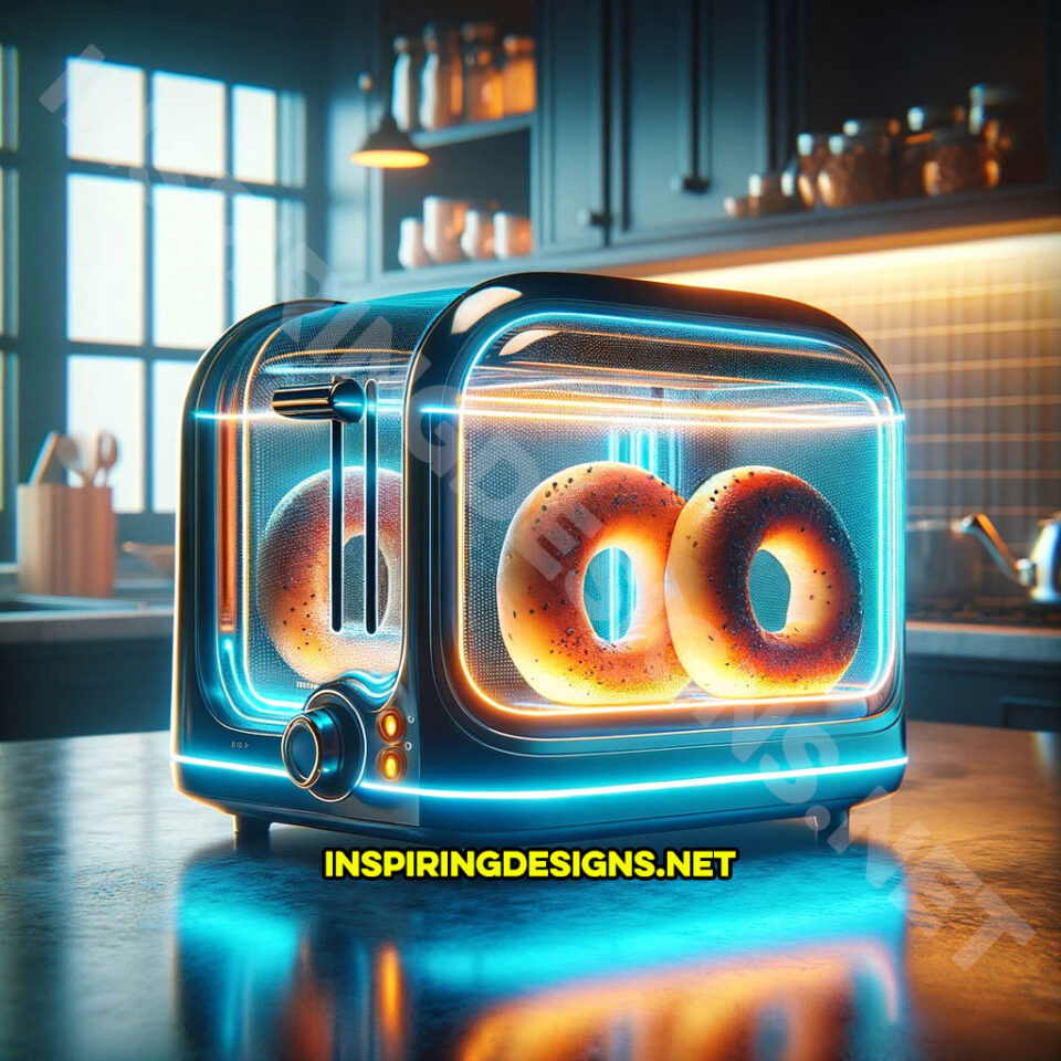 These Neon Transparent Toasters Make Every Morning a Spectacular Show
