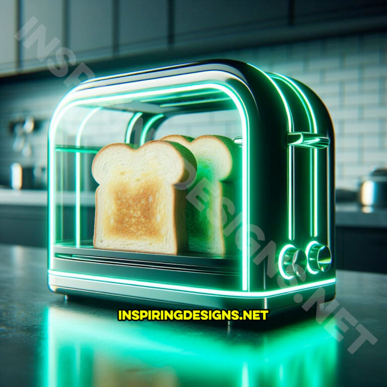 These Neon Transparent Toasters Make Every Morning a Spectacular Show