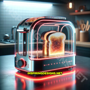 These Neon Transparent Toasters Make Every Morning a Spectacular Show