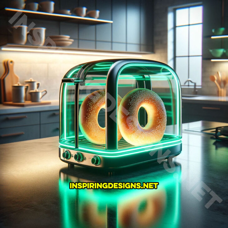 These Neon Transparent Toasters Make Every Morning a Spectacular Show