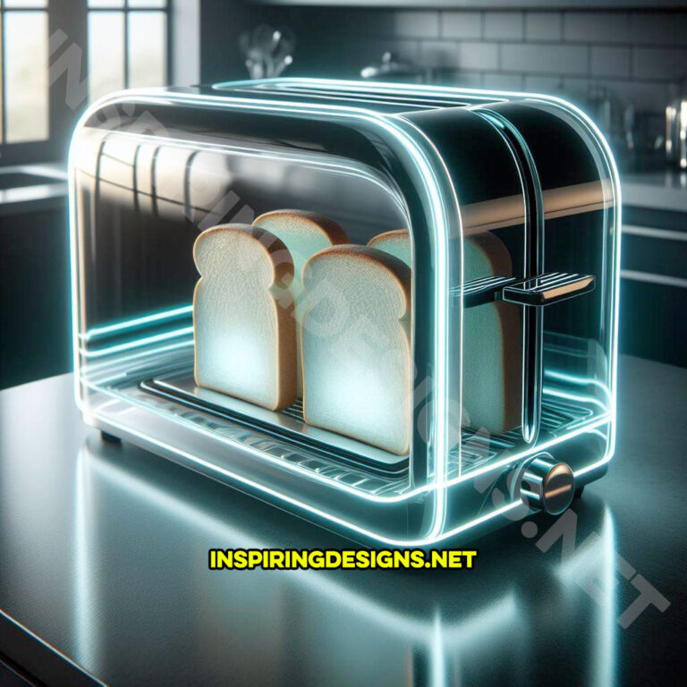 These Neon Transparent Toasters Make Every Morning a Spectacular Show