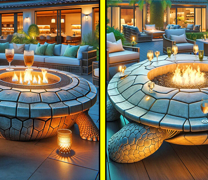These Turtle Patio Fire Tables Will Turn Your Backyard into a Whimsical ...