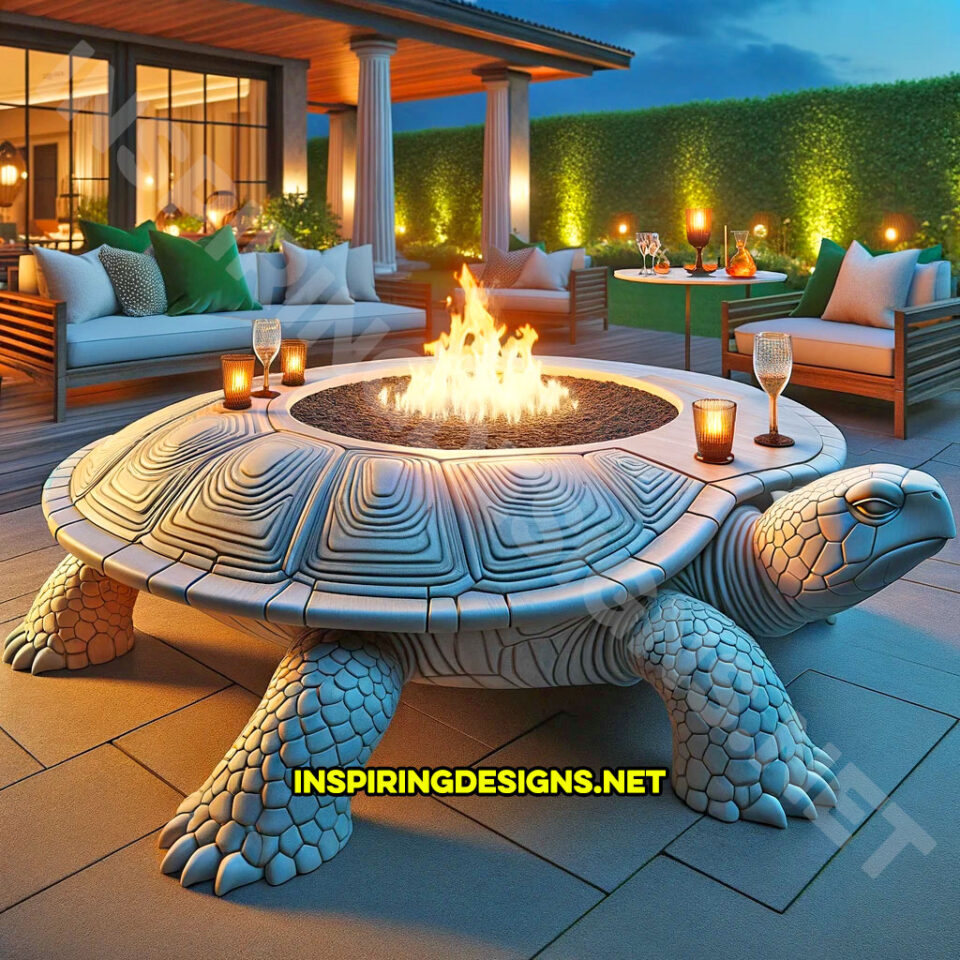 These Turtle Patio Fire Tables Will Turn Your Backyard into a Whimsical ...