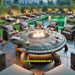 These Turtle Patio Fire Tables Will Turn Your Backyard into a Whimsical ...