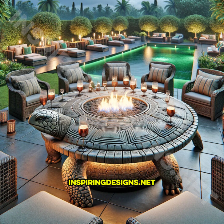 These Turtle Patio Fire Tables Will Turn Your Backyard into a Whimsical ...