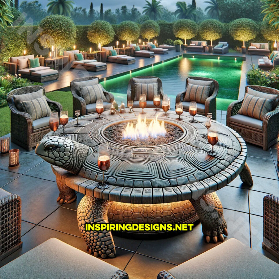 These Turtle Patio Fire Tables Will Turn Your Backyard into a Whimsical ...