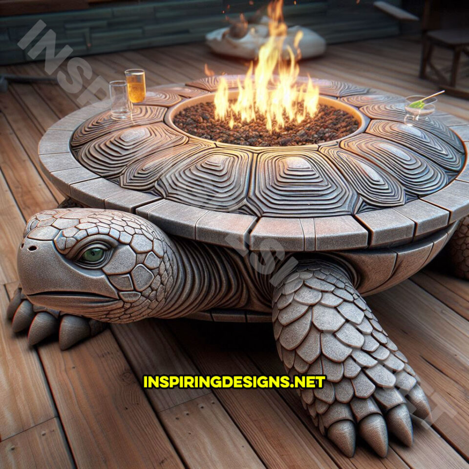 These Turtle Patio Fire Tables Will Turn Your Backyard into a Whimsical ...