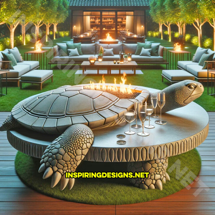 These Turtle Patio Fire Tables Will Turn Your Backyard into a Whimsical ...