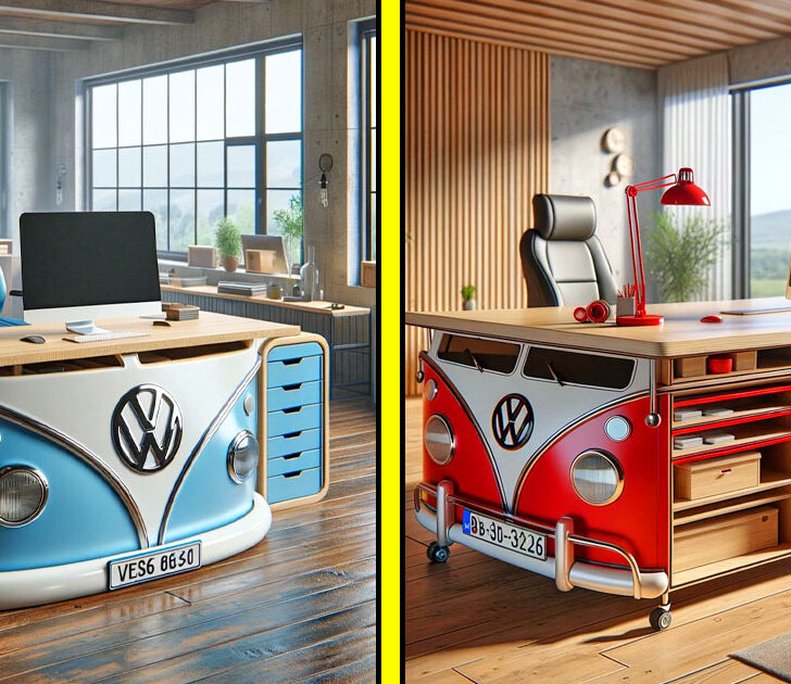 These Volkswagen Bus Desks Will Drive Your Productivity to New Heights ...