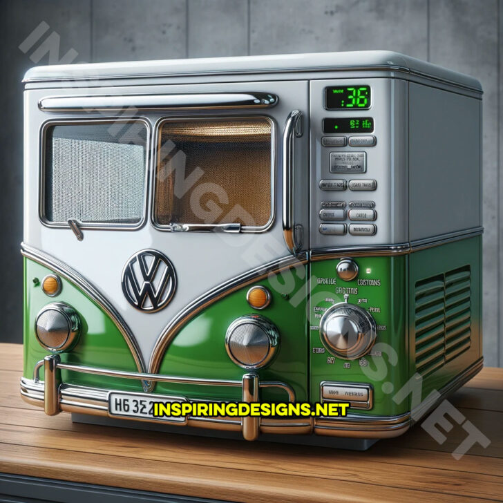 These Volkswagen Bus Microwaves Turn Meal Prep Into a Groovy Experience