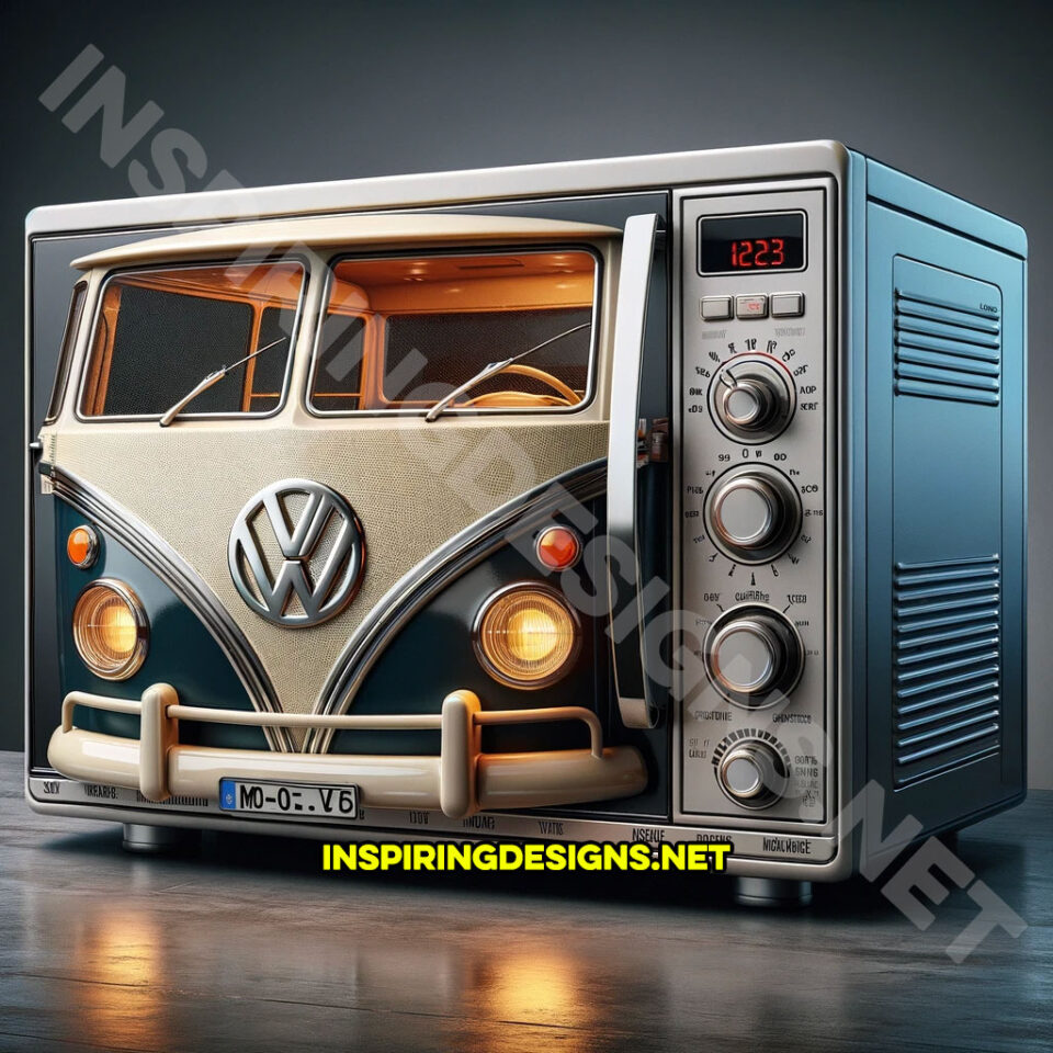 These Volkswagen Bus Microwaves Turn Meal Prep Into a Groovy Experience