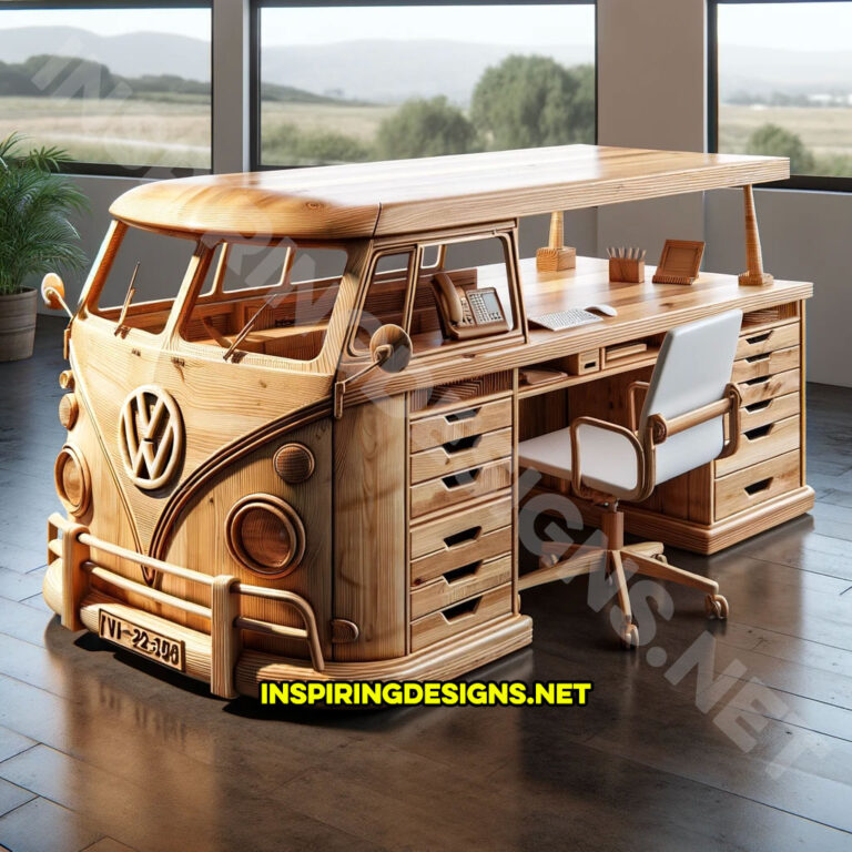 These Volkswagen Bus Desks Will Drive Your Productivity to New Heights