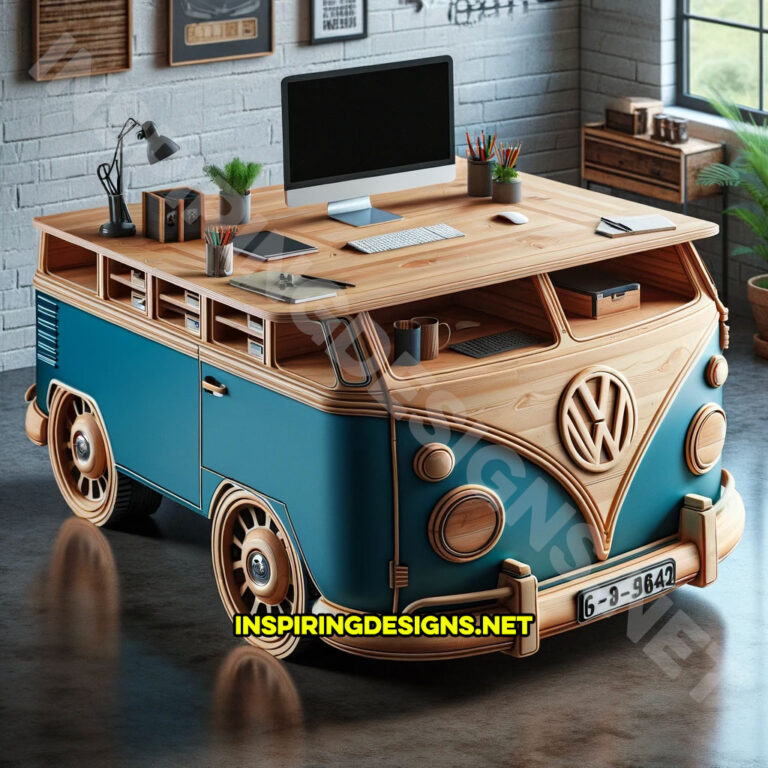 These Volkswagen Bus Desks Will Drive Your Productivity to New Heights