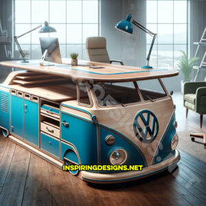 These Volkswagen Bus Desks Will Drive Your Productivity to New Heights