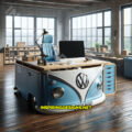 These Volkswagen Bus Desks Will Drive Your Productivity to New Heights
