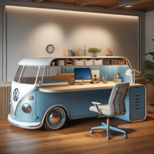 These Volkswagen Bus Desks Will Drive Your Productivity to New Heights