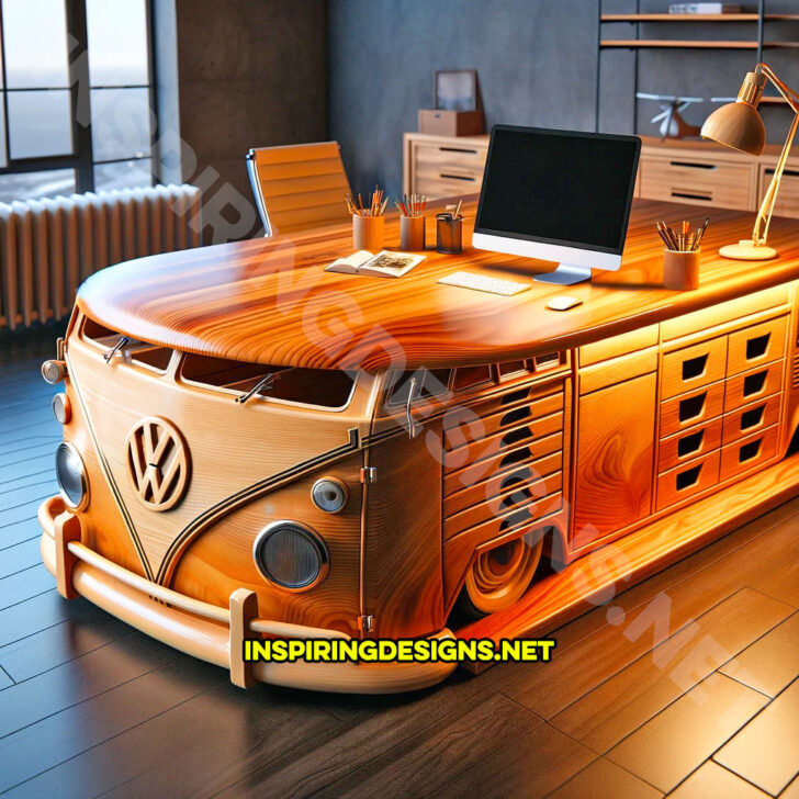 These Volkswagen Bus Desks Will Drive Your Productivity to New Heights