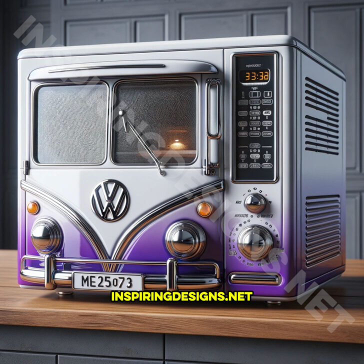 These Volkswagen Bus Microwaves Turn Meal Prep Into a Groovy Experience