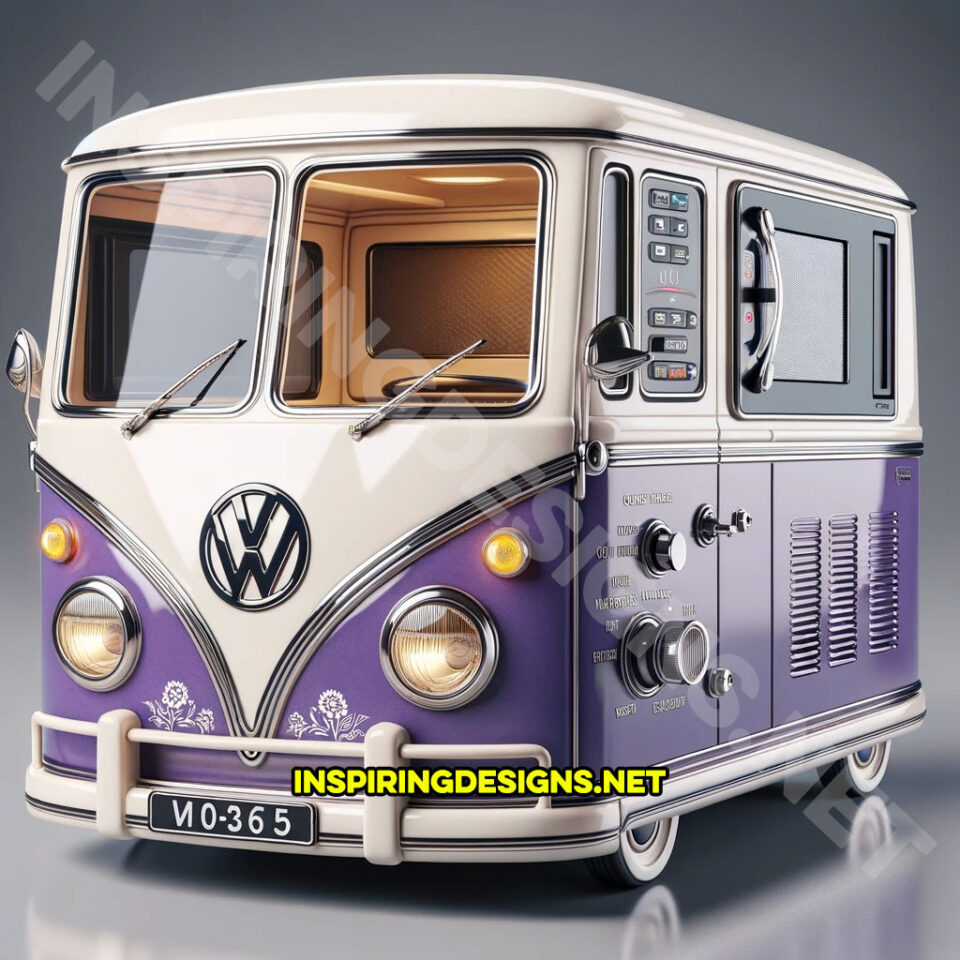 These Volkswagen Bus Microwaves Turn Meal Prep Into a Groovy Experience