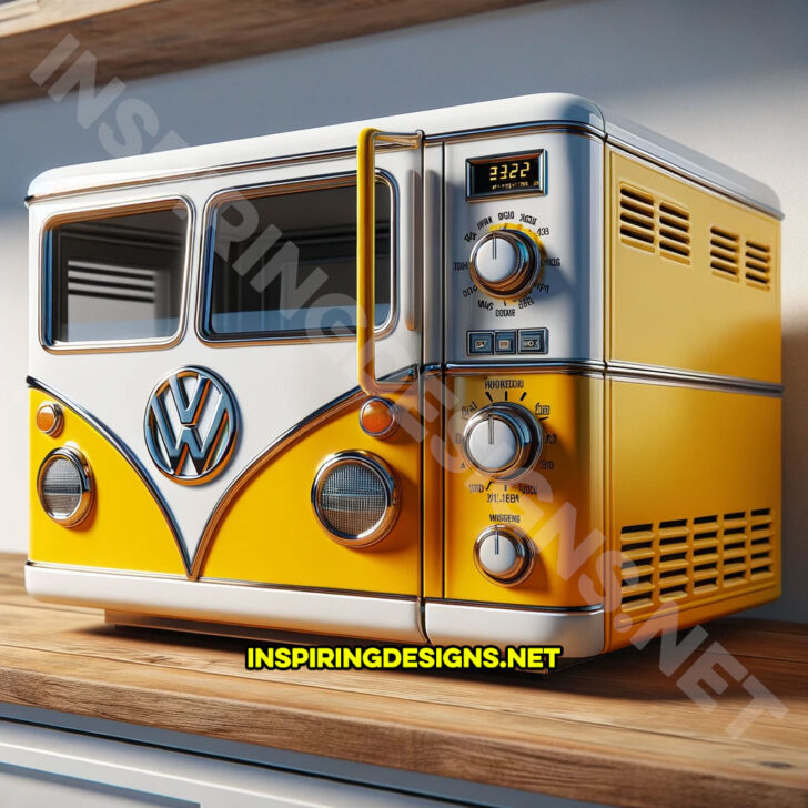 These Volkswagen Bus Microwaves Turn Meal Prep Into a Groovy Experience