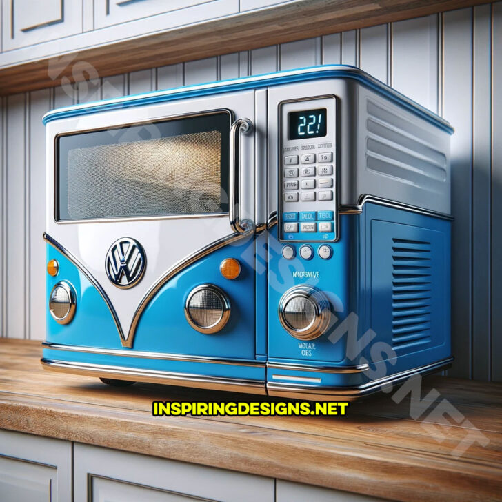 These Volkswagen Bus Microwaves Turn Meal Prep Into a Groovy Experience