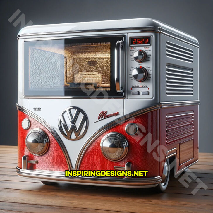 These Volkswagen Bus Microwaves Turn Meal Prep Into a Groovy Experience