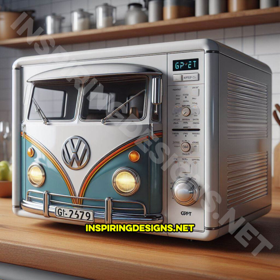 These Volkswagen Bus Microwaves Turn Meal Prep Into a Groovy Experience
