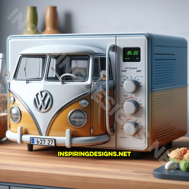 These Volkswagen Bus Microwaves Turn Meal Prep Into a Groovy Experience