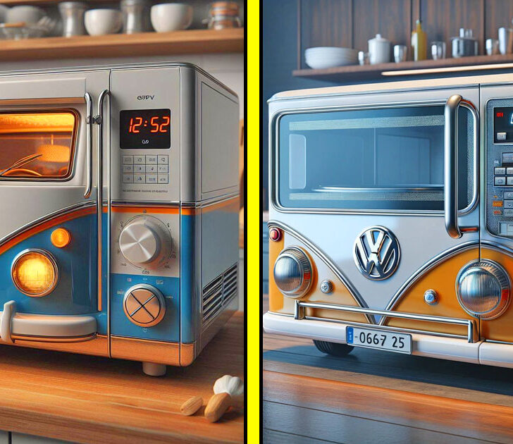 These Volkswagen Bus Microwaves Turn Meal Prep Into a Groovy Experience ...