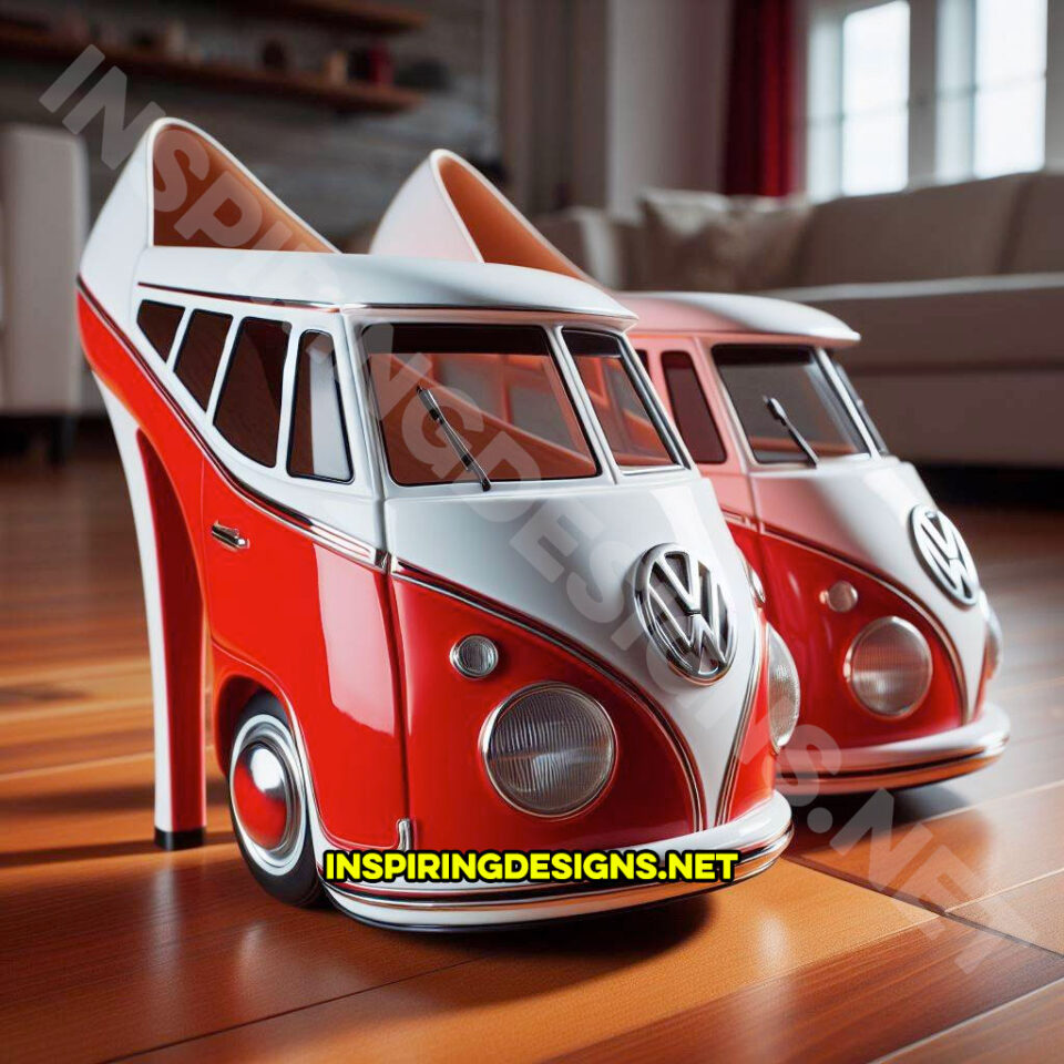 These Volkswagen Bus Heels Merge Retro Vibes with Runway Glam