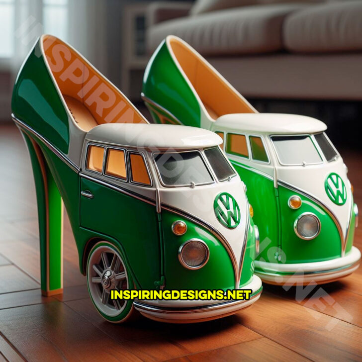 These Volkswagen Bus Heels Merge Retro Vibes with Runway Glam
