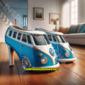 These Volkswagen Bus Heels Merge Retro Vibes with Runway Glam