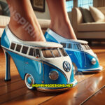 These Volkswagen Bus Heels Merge Retro Vibes with Runway Glam