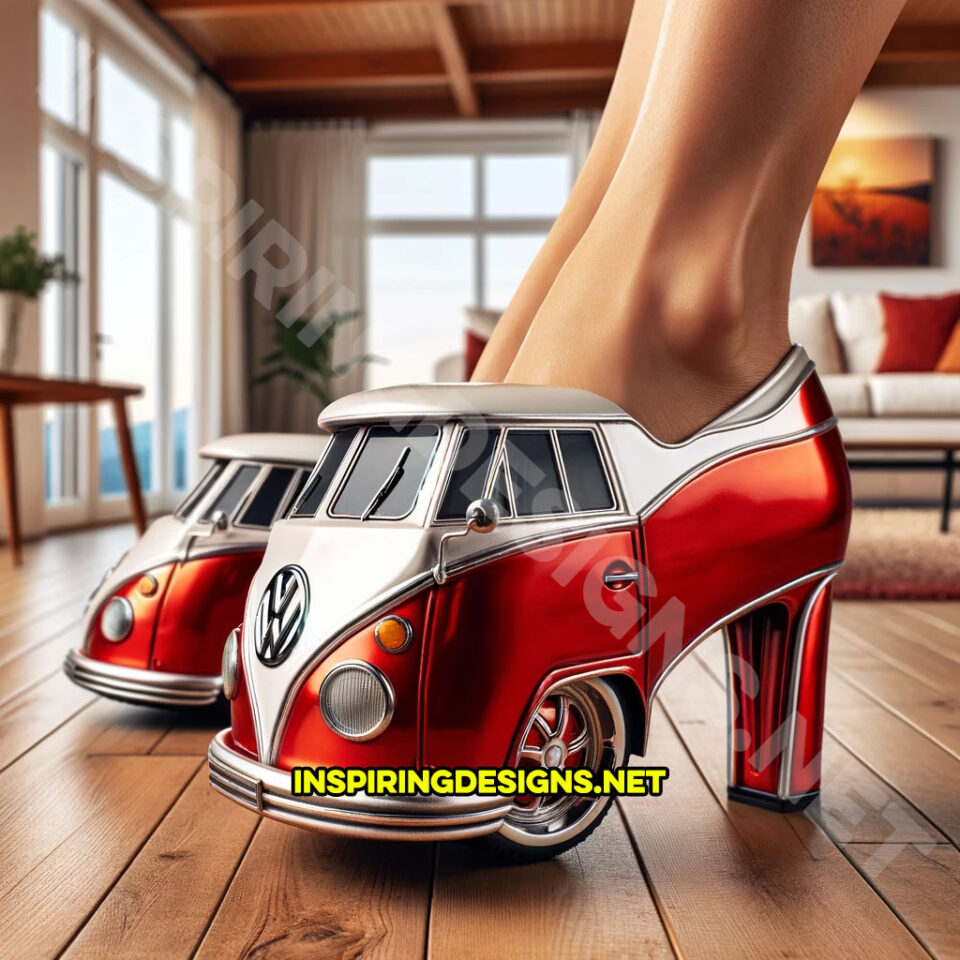 These Volkswagen Bus Heels Merge Retro Vibes with Runway Glam