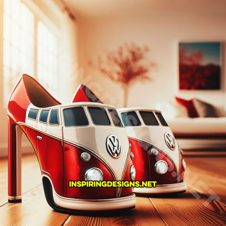 These Volkswagen Bus Heels Merge Retro Vibes with Runway Glam
