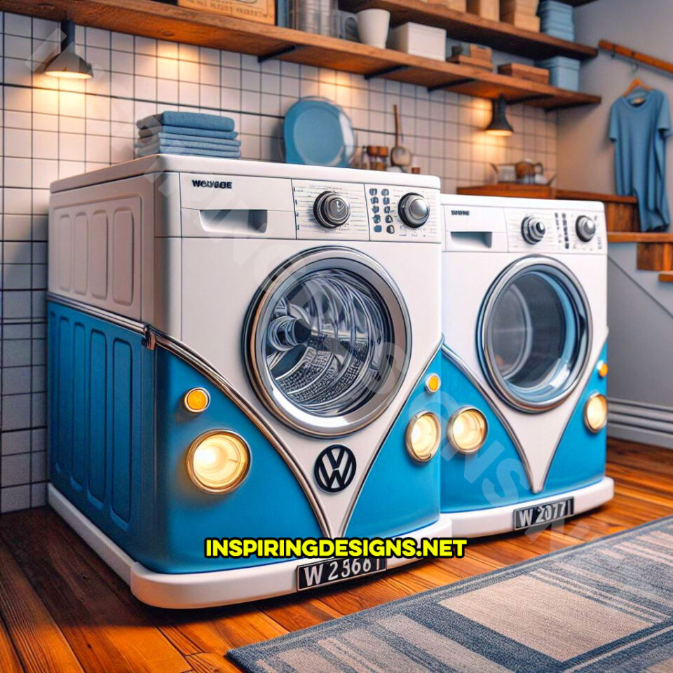 These Volkswagen Bus Washer and Dryer Sets Will Have You Spinning Back ...