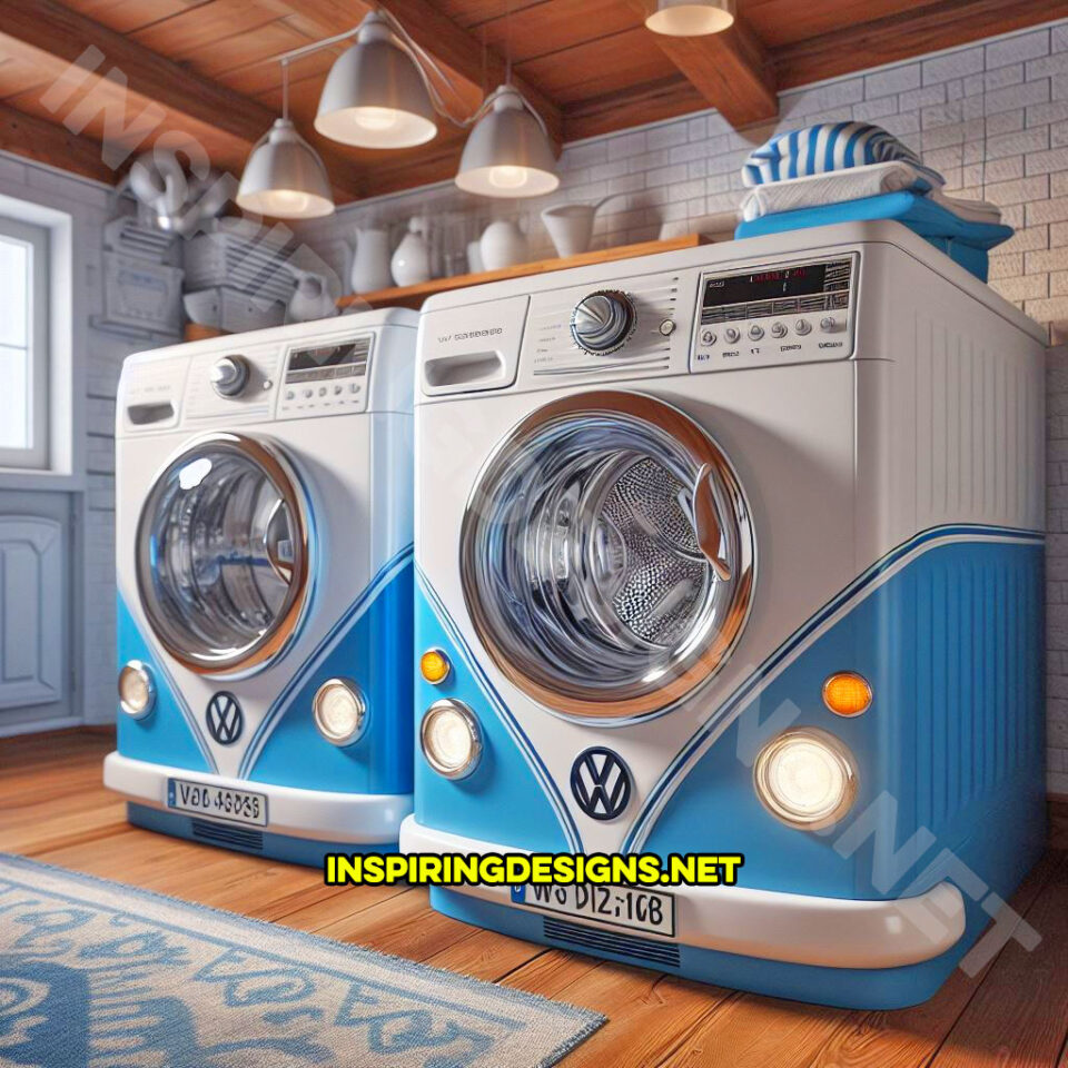 These Volkswagen Bus Washer and Dryer Sets Will Have You Spinning Back ...