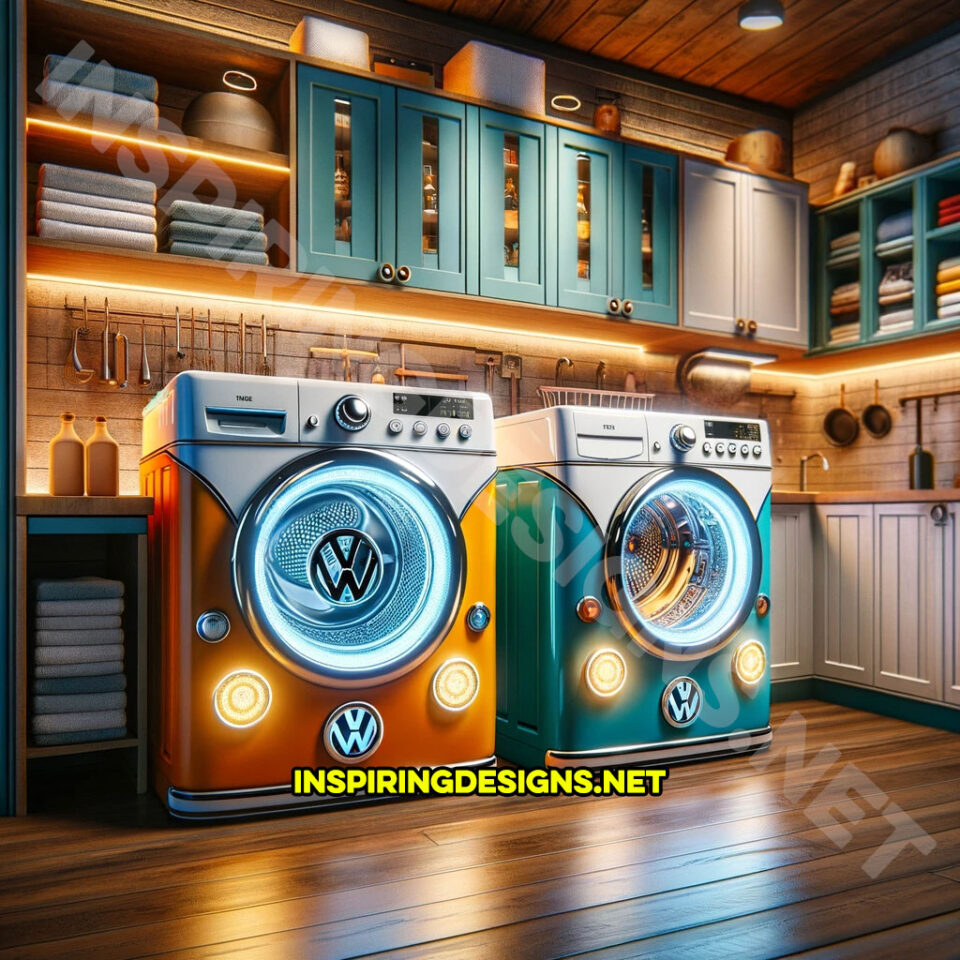 These Volkswagen Bus Washer and Dryer Sets Will Have You Spinning Back ...